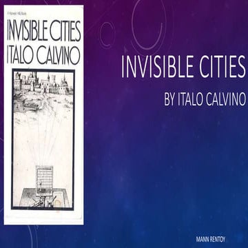 Invisible Cities by Italo Calvino | PPTX