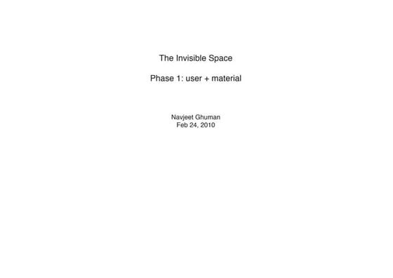 Phase IV : Space | PPT