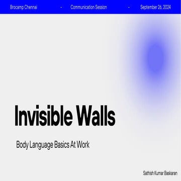Invisible Walls That Influence Us At Workplace | PDF