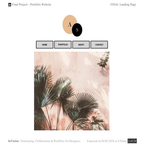 InVision - Portfolio Website Design | PDF