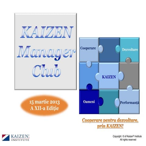 KAIZEN Manager Club | PDF