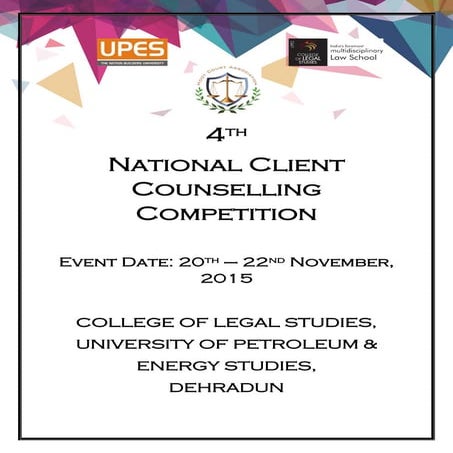 4th National Client Counselling Competition | PDF