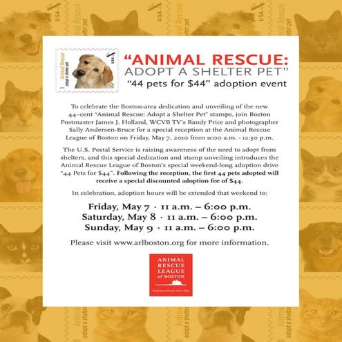 Animal rescue league program | PPT