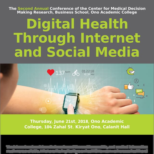 mHealth Israel_Digital health, internet and social media conference_Ono ...