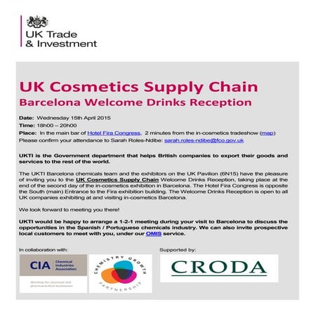 Invitation uk cosmetics reception | PDF