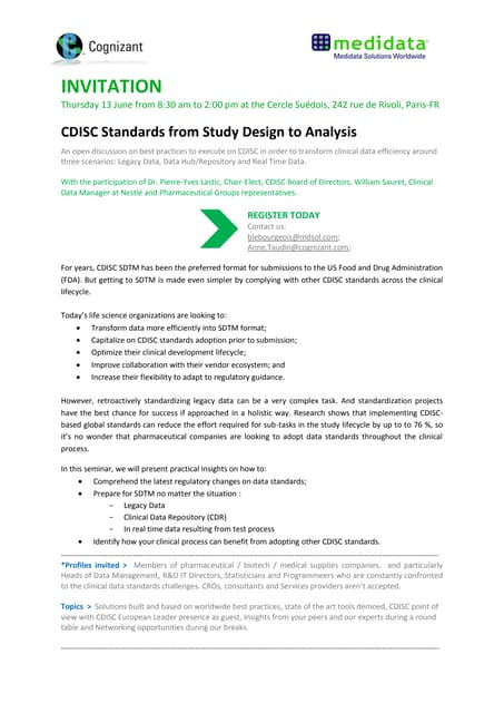 What We Need to Know About CDISC | PDF