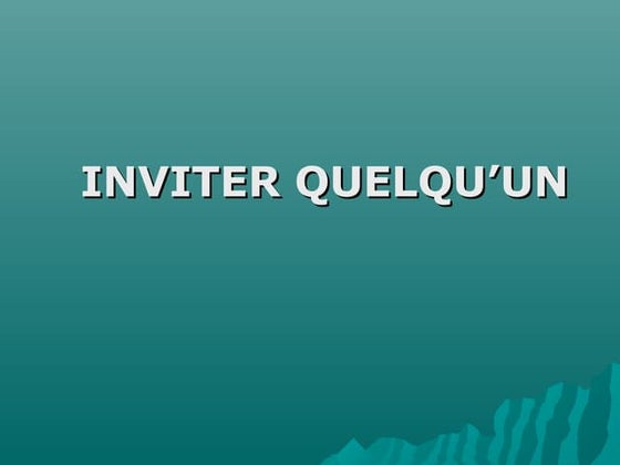 On Va Au Cinéma | PPT