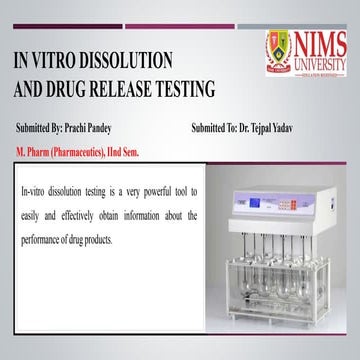 In Vitro Dissolution Alternative Methods Pptx