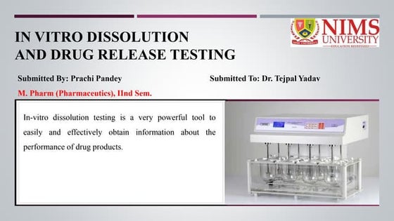 Dissolution Testing Apparatus | PPT | Bath and Shower | Personal Care