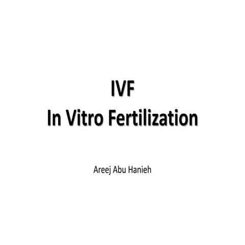 In vitro fertilization | PPTX