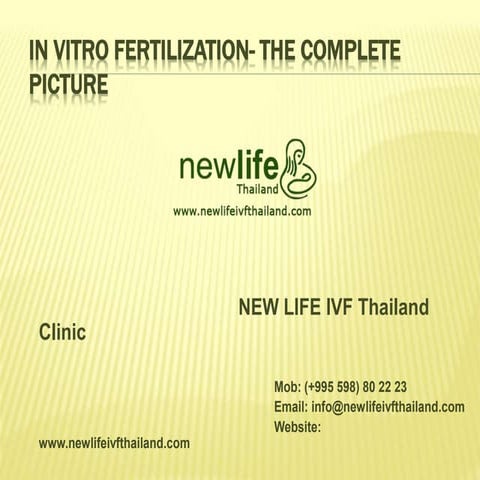 In Vitro Fertilization- The Complete Picture | PPT