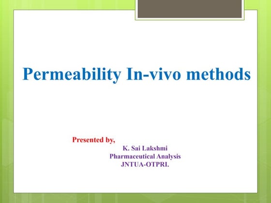 Invitro invivo insitu method | PPT