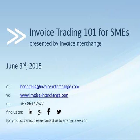 Invoice interchange – invoice trading for sm es | PDF | Business ...