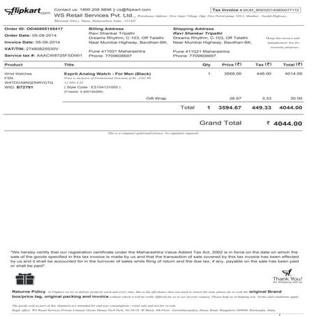 Invoice od40805155417 | PDF