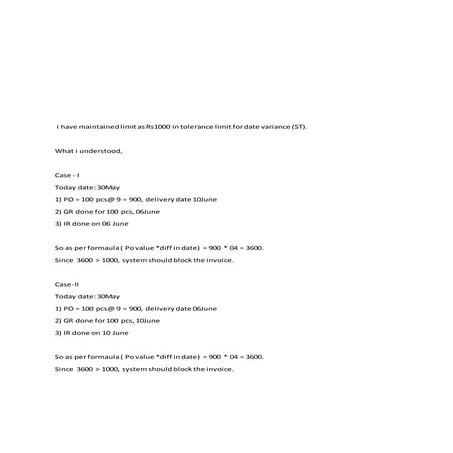 Invoice variance | PDF