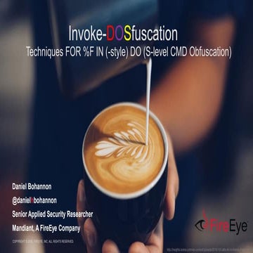 Invoke-DOSfuscation | PDF