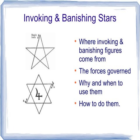 Invoking & Banishing Stars | PPT