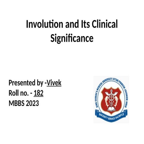 Subinvolution of the uterus | PPTX