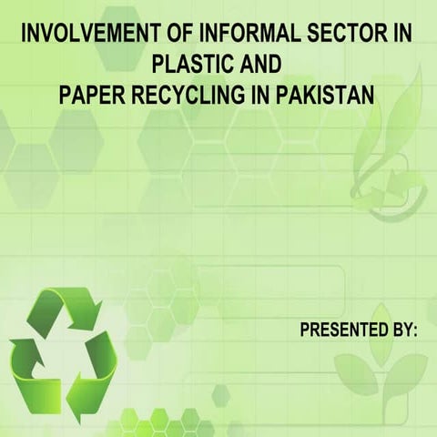 The Role of Informal Waste Pickers in Plastic Waste Recycling: Case ...