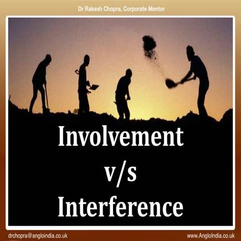 Involvement vs interference | PPT