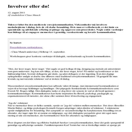 Involver eller dø! | PDF