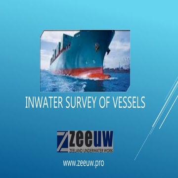Inwater survey of vessels | PPT