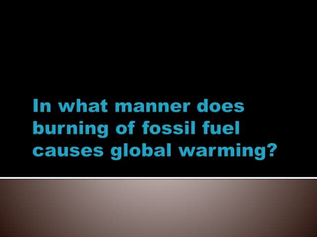 Climate change and its effect on people | PPTX