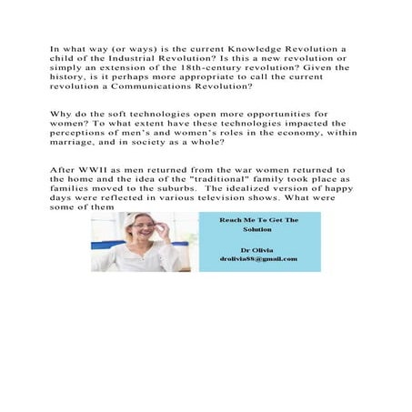 In what way (or ways) is the current Knowledge Revolution a child of.docx