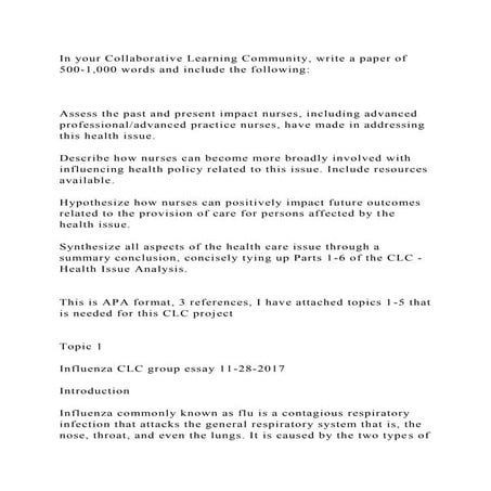 In your Collaborative Learning Community, write a paper of 500-1,000.docx