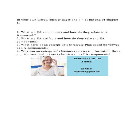 In your own words, answer questions 1-4 at the end of chapter 6..docx