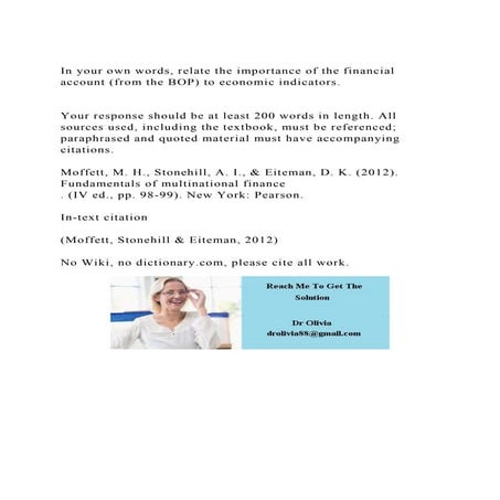 In your own words, relate the importance of the financial account .docx