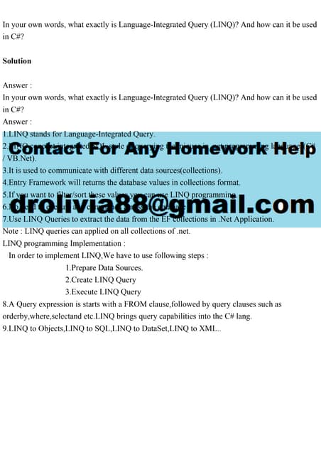 Linq difference faqs- 2 | PDF