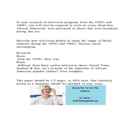 In your research of television programs from the 1950s and 1960 | PDF