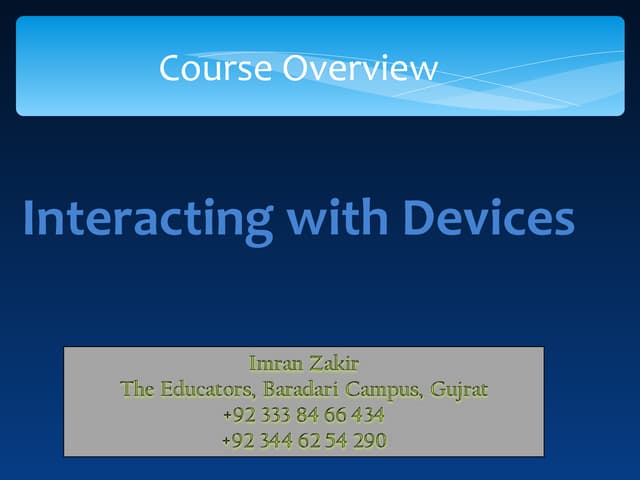 Inputoutput And Memory Devices Ppt