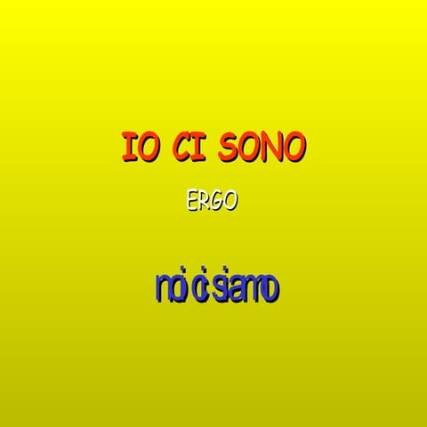 Io ci sono fondo blu | PPT