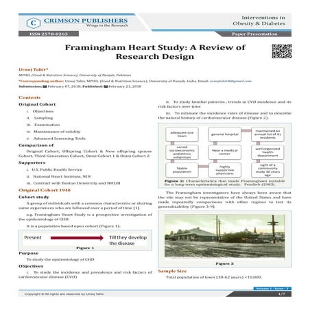Framingham Heart Study: A Review of Research Design by Urooj Tahir in ...