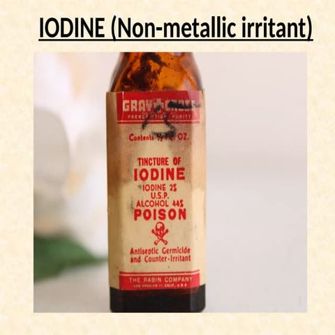 Iodine- A non metallic Irritant by Dr. Shoaib Badshah.pptx