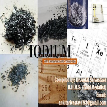 Iodum:- The Homoeopathic Medicine | PPS