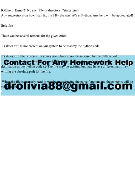 Ioerror Errno 2 No Such File Or Directory Statesxmlany Supdf