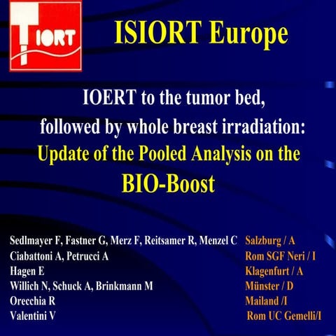 Ioert To The Tumor Bed | PPT