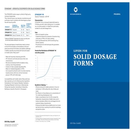 IOI Oleo Pharma - Solid Dosage Forms - Sumiquim - Suministros Químicos ...