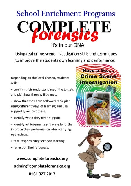 Longdendale High School (forensic ) science club | PPT