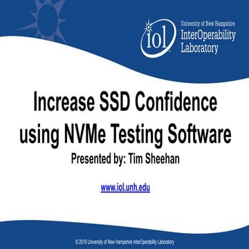 NVMe Conformance Tool for SSD Testing | PDF