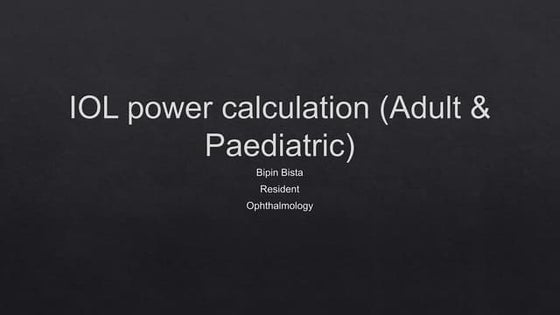 Evolution, types, materials of iol | PPTX