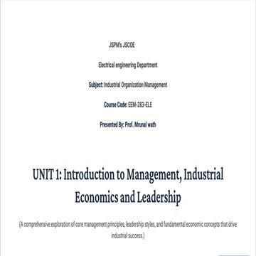 SPPU (2024 Pattern) | Environmental Awareness for Electrical Engineers | Unit 1 | SE Engineering ...