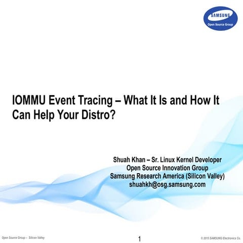 Iommu tracing reviewed | PDF