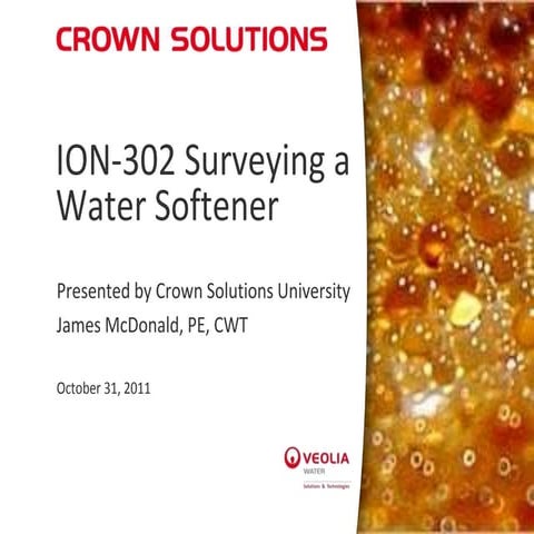Ion 302 Surveying a Water Softener | PPTX