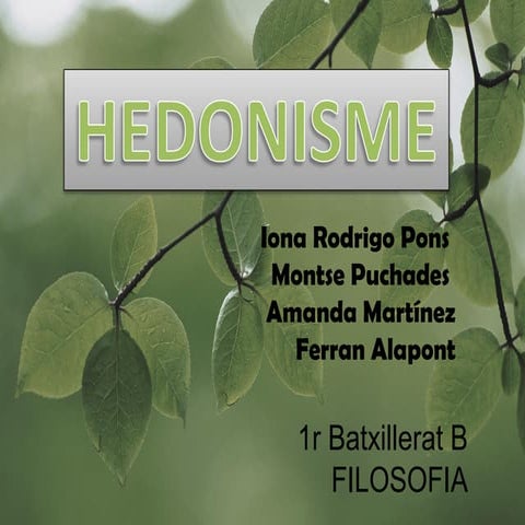HEDONISME | PPT