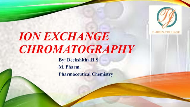 Ion exchange chromatography | PDF