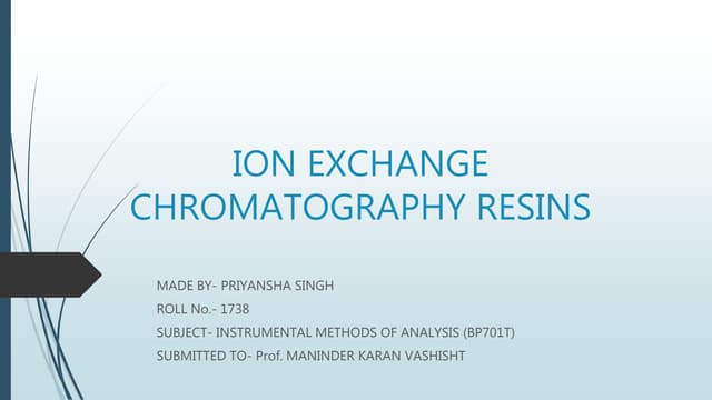 Ion exchange process | PDF